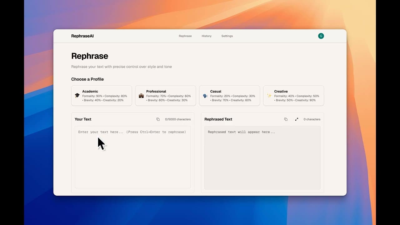 Rephrase AI | Find the Perfect Words, Every Time